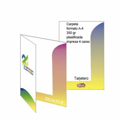 Carpetas con solapa y tarjetero | Impresion Economica | Imprenta Online